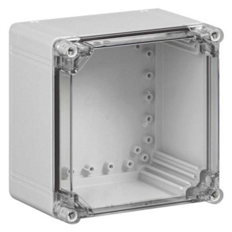 Ensto Cubo O Polycarbonate 200 x 200 x 132mmD Enclosure Clear Lid IP66/67