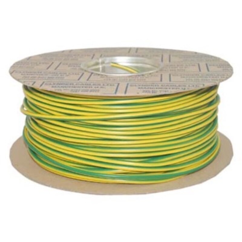 Clynder Tri-rated 4mm Green/Yellow Tri-Rated Cable