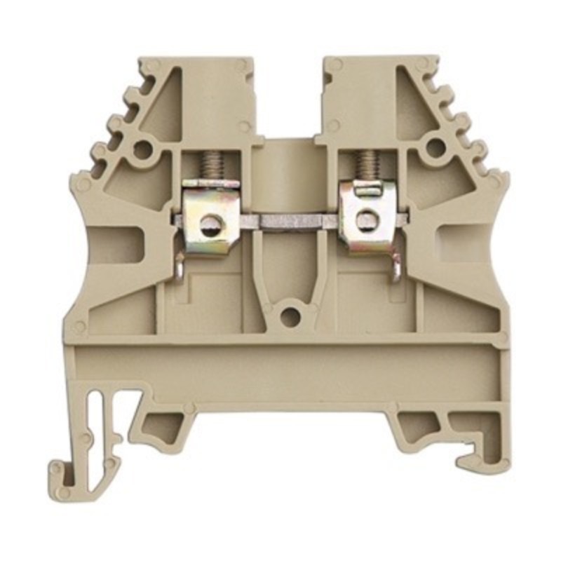 IMO ER 2.5mm Beige DIN Rail Terminal for TS35 Rail Single Feed Through