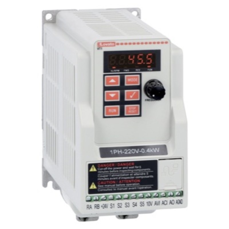 Lovato VT1 Single Phase Variable Speed Drive 200-240V 0.75kW 4.3A with ...