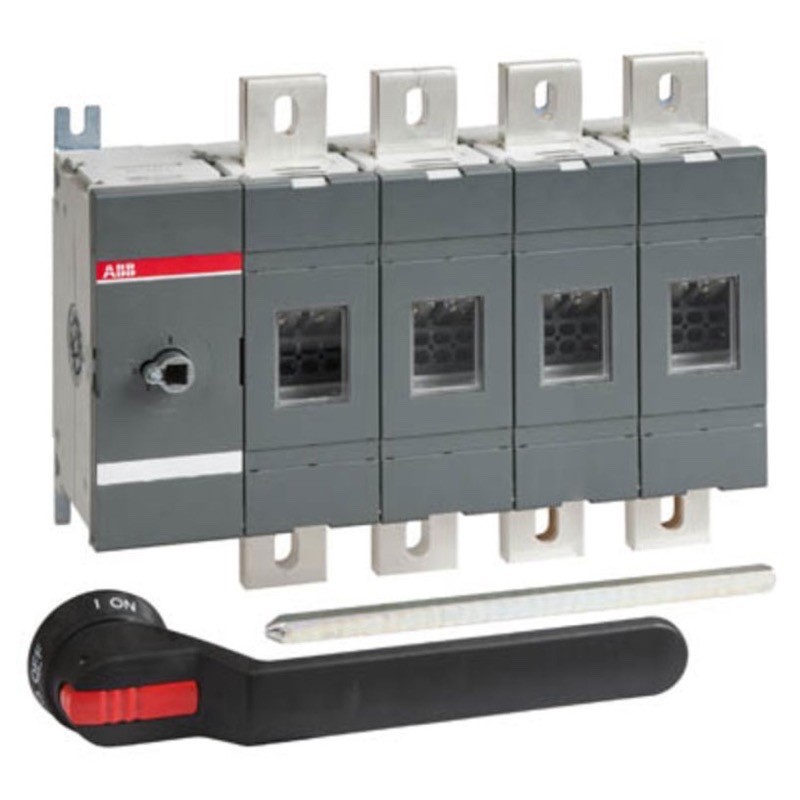 ABB OT 1000A 3 Pole Isolator for Base Mounting Supplied with 280mm Shaft & OHB274J12P Handle
