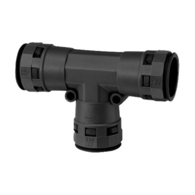 Interflex Nylofix TSD Black T Piece for AGT17 Conduit with 3 x AGT17N ...